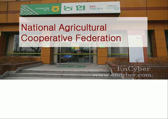 화폐와 금융(농협)-National Agricultural Cooperative Federation