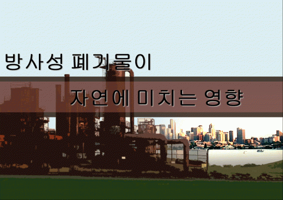 방사성 폐기물이 자연에 미치는 영향