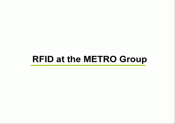 RFID at the METRO Group