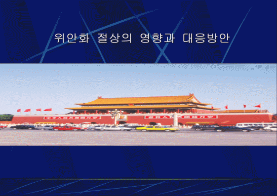 위안화 절상의 영향과 대응방안