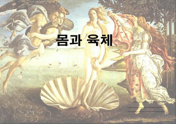 몸과 육체 레포트 자료