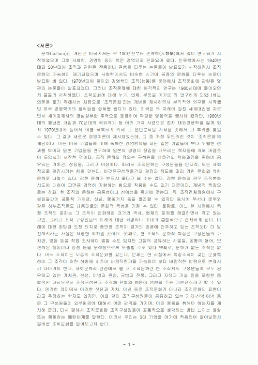 성공적인 5대 기업의 사례