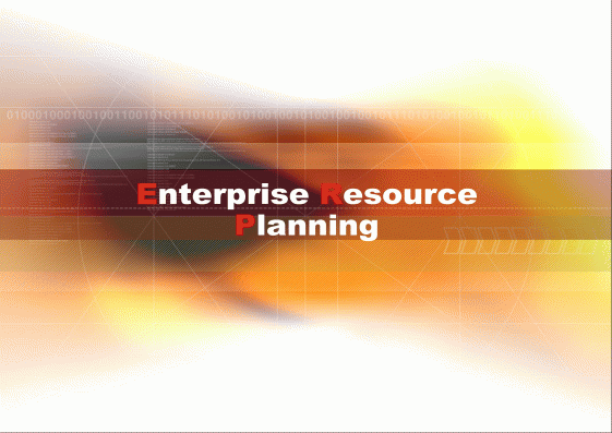 Enterprise Resource Planning