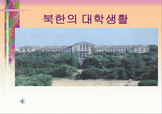 북한의 대학생활