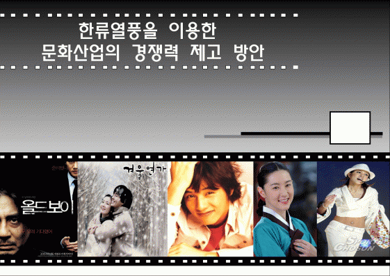 한류열풍을 이용한 문화산업의 경쟁력 제고 방안