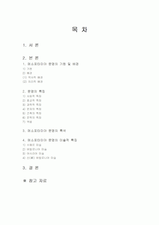 메소포타미아 문명