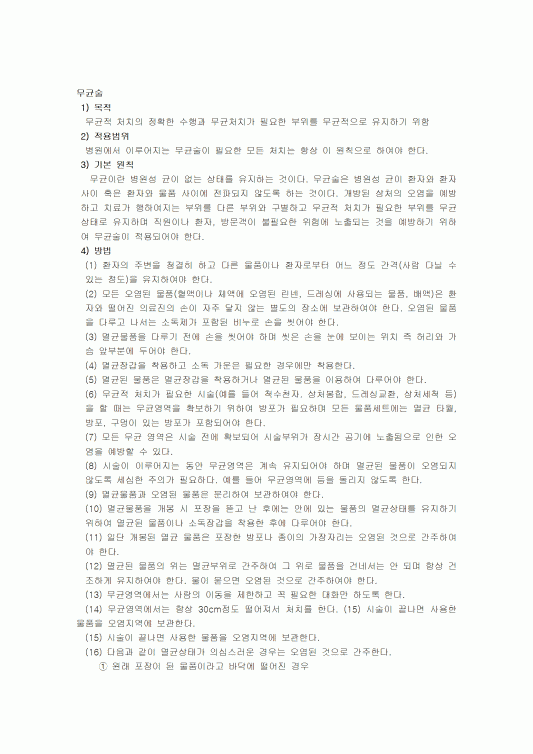 [논문] 무균술과 봉합사