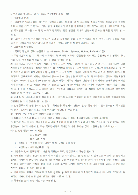 국제법 시험대비