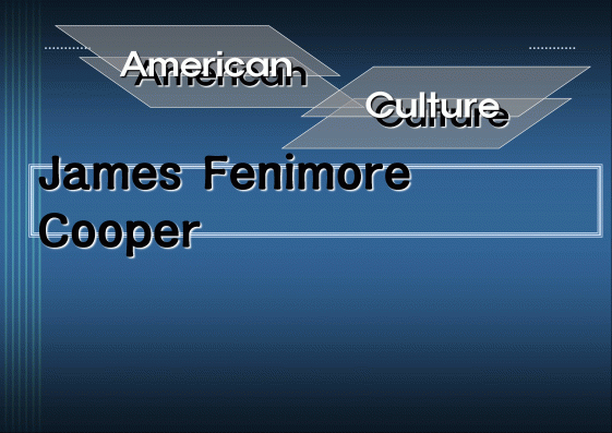 James Fenimore Cooper