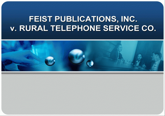 FEIST PUBLICATIONS, INC. v. RURAL TELEPHONE SERVICE CO.