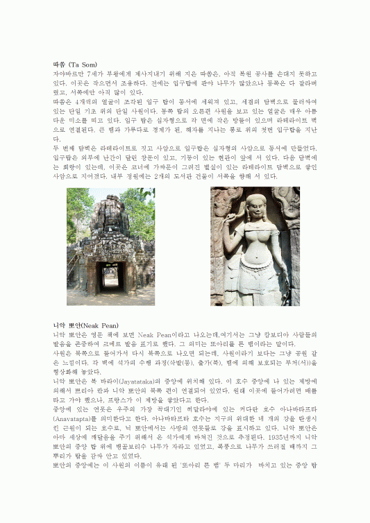 앙코르와트 레포트 자료