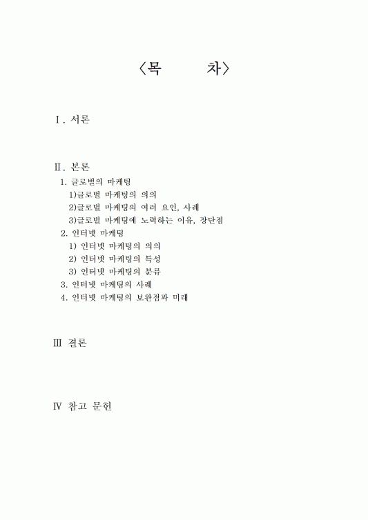 글로벌 마케팅
