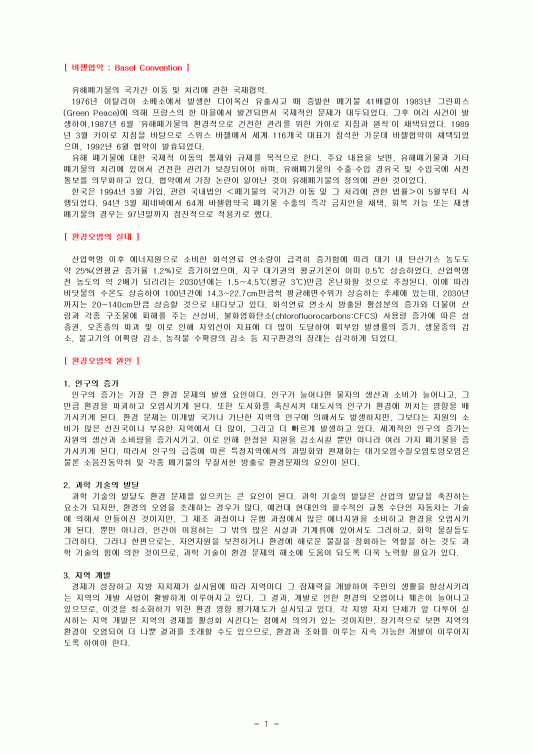 환경과학 보충