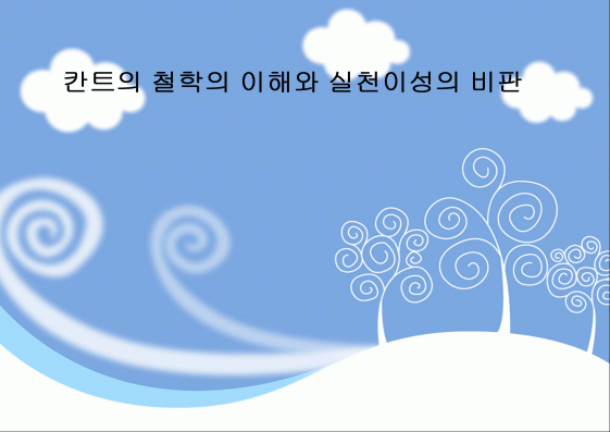 칸트의 철학의 이해와 실천이성의 비판