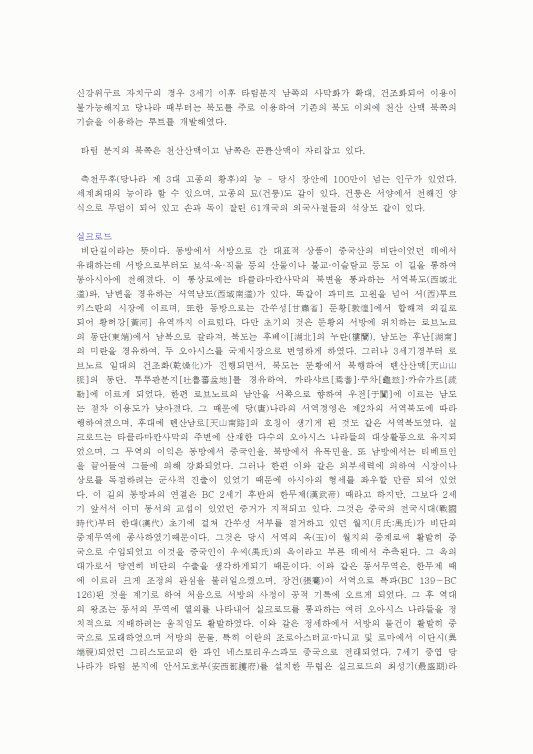 실크로드 레포트 자료