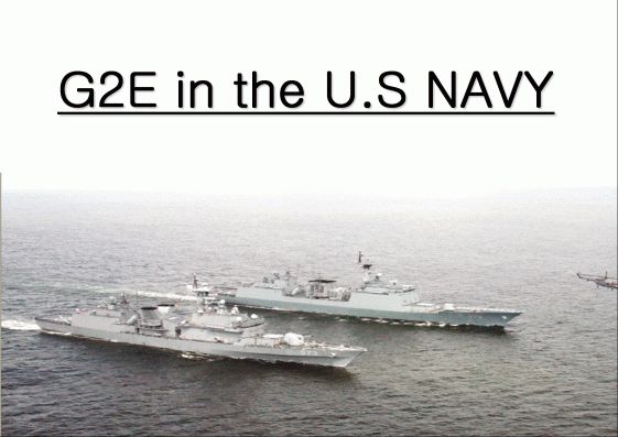 전자상거래 발표 과제 (G2E in the U.S NAVY)