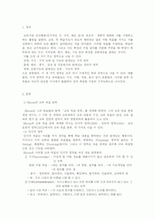 교육목표분류