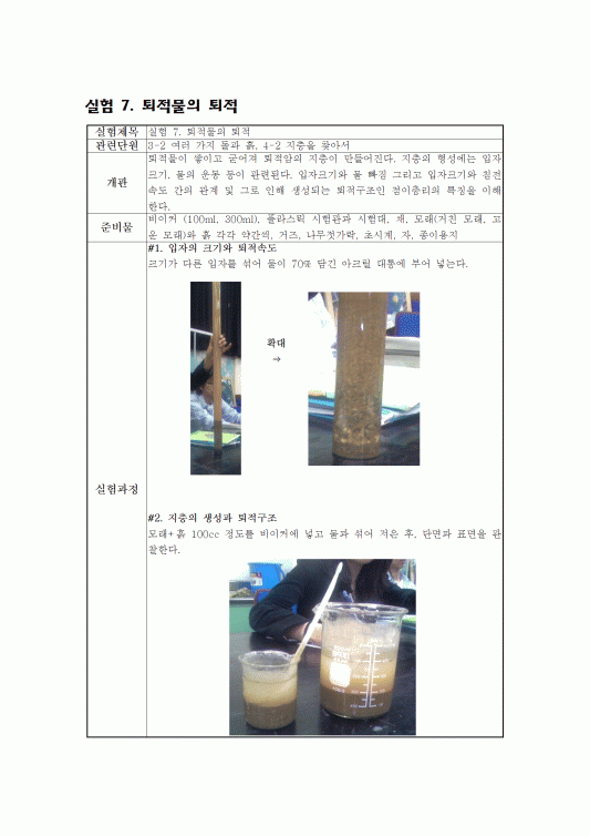 퇴적물의 퇴적