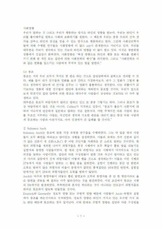 사회영향이론
