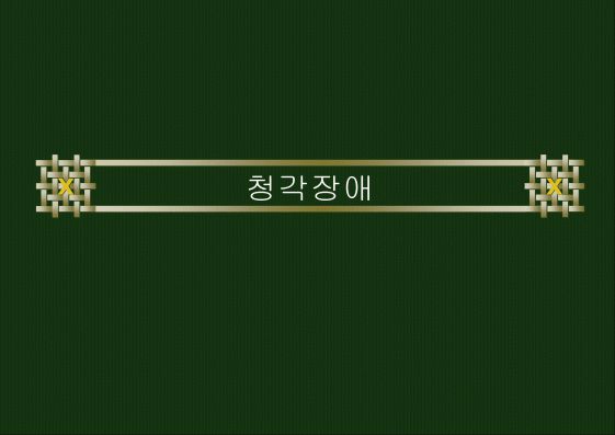 청각장애 장애인복지론 장애인 복지 장애인복지 의료