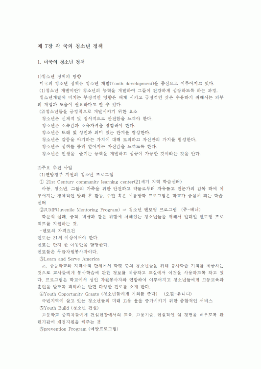 [인문과학] 청소년 육성제도론