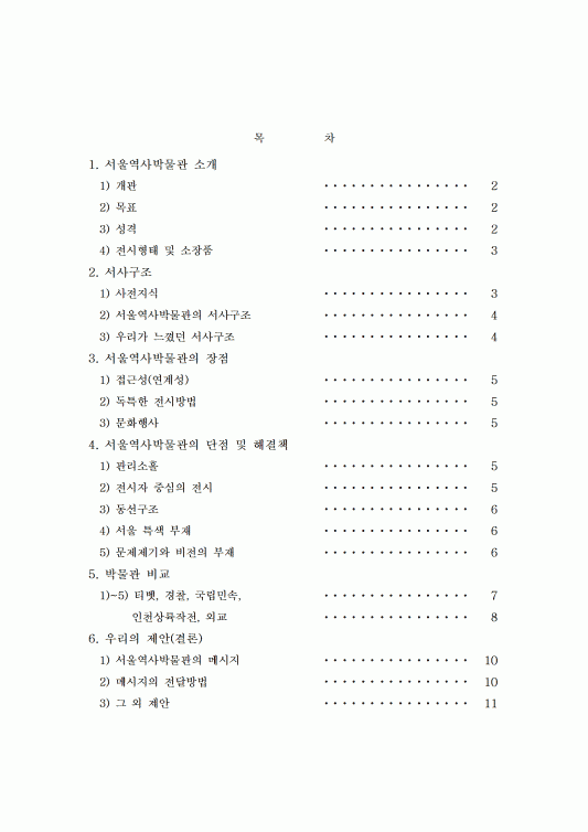 서울역사박물관을 다녀와서