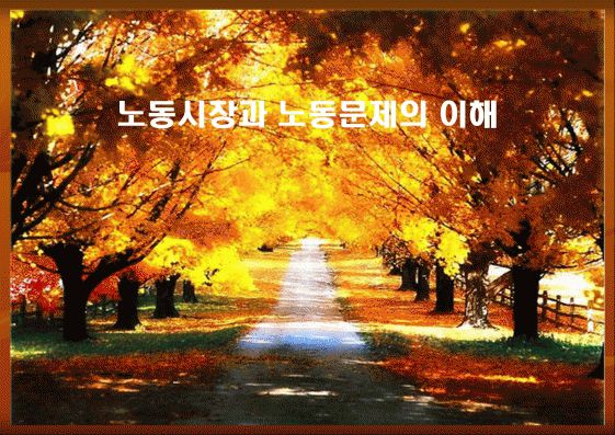 노동시장과 이에따른 노동문제에 관하여