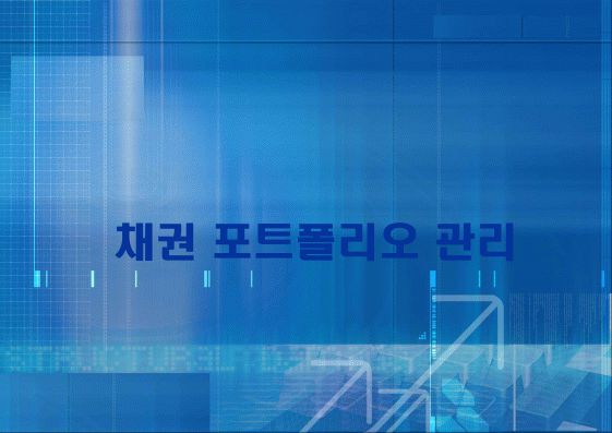 채권포트폴리오관리에 관하여