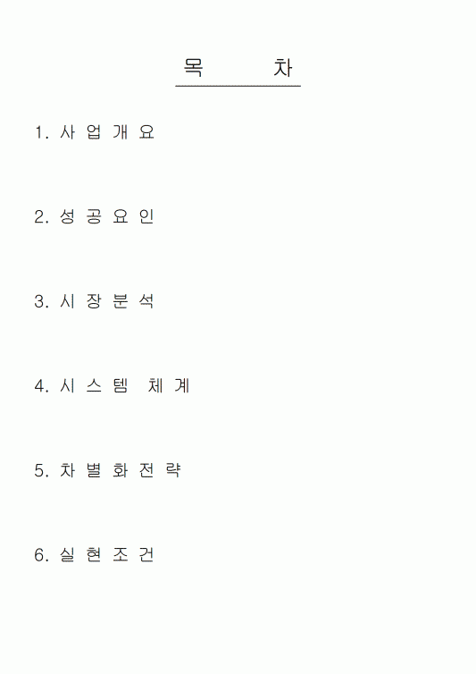 맞춤형 피자 사업 제안