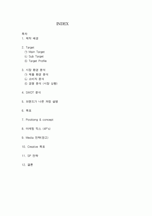 광고 마케팅 레포트 자료