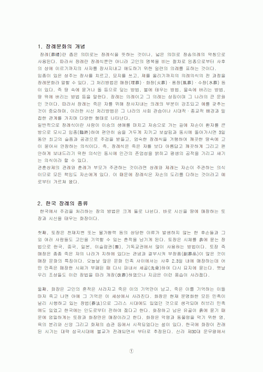 한국의 장례문화