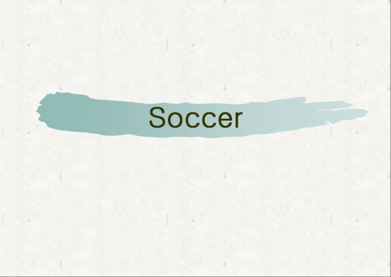 영어 발표(soccer 축구)