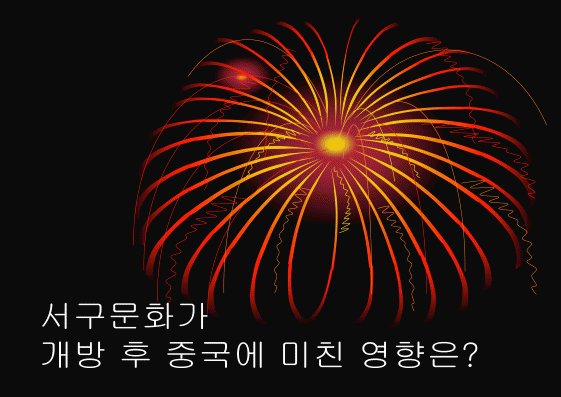 서구문화가 개방 후 중국에 미친 영향