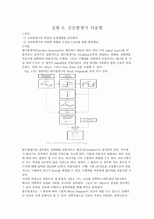 신호발생기 사용법