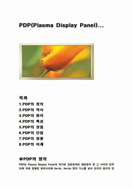 PDP(Plasma Display Panel...)