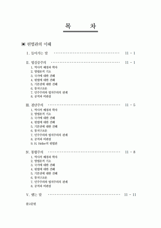 헌법관의 이해