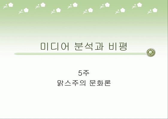 맑스주의 문화론
