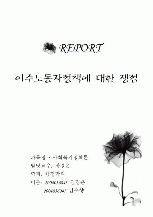 이주 노동자 정책 (고용허가제, 이주노동자 가족 복지)