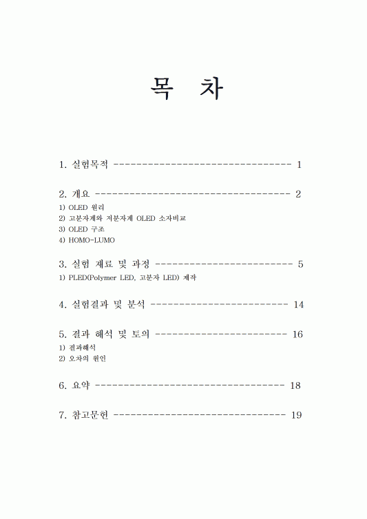 OLED & PLED 레포트 자료