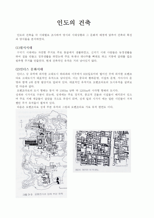 인도건축의 역사와 시대별 건축의 특징 (사진자료 첨부)