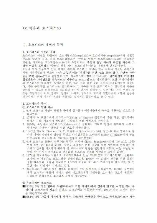 죽음과호스피스