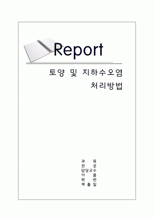 토양 및 지하수오염 처리방법