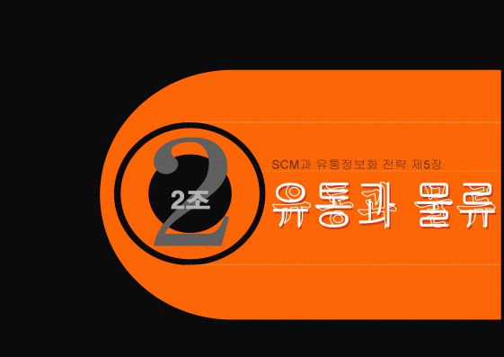 SCM 7장 유통과 물류