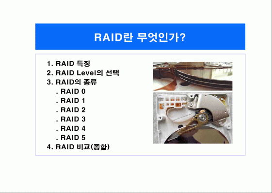 RAID란 무엇인가?