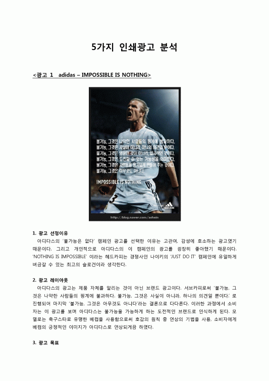 인쇄 광고 분석 (총 10가지)