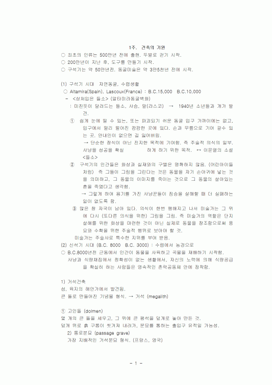 서양 건축사 레포트 자료
