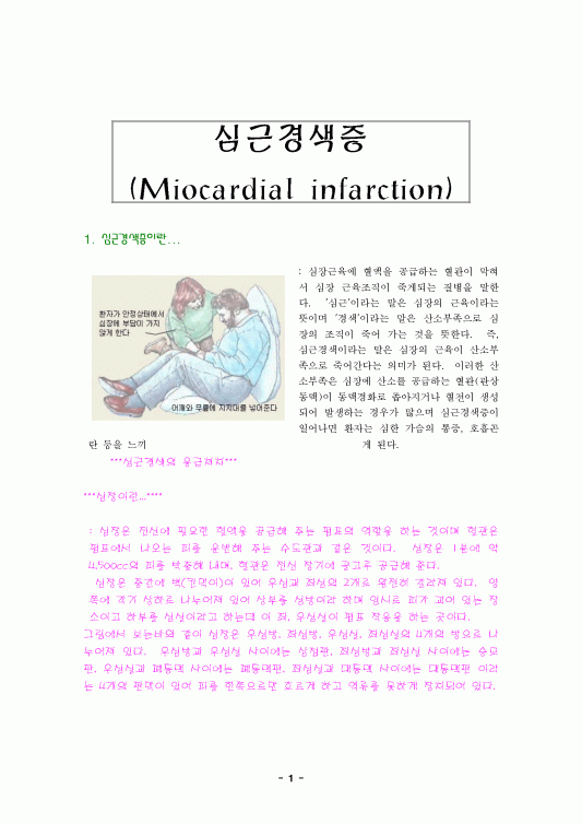 심근경색증 Case study