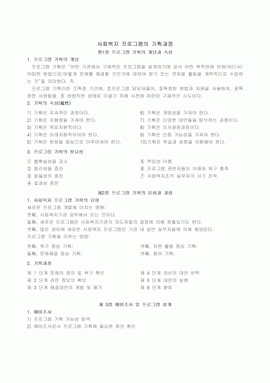 [사회복지] 사회복지프로그램