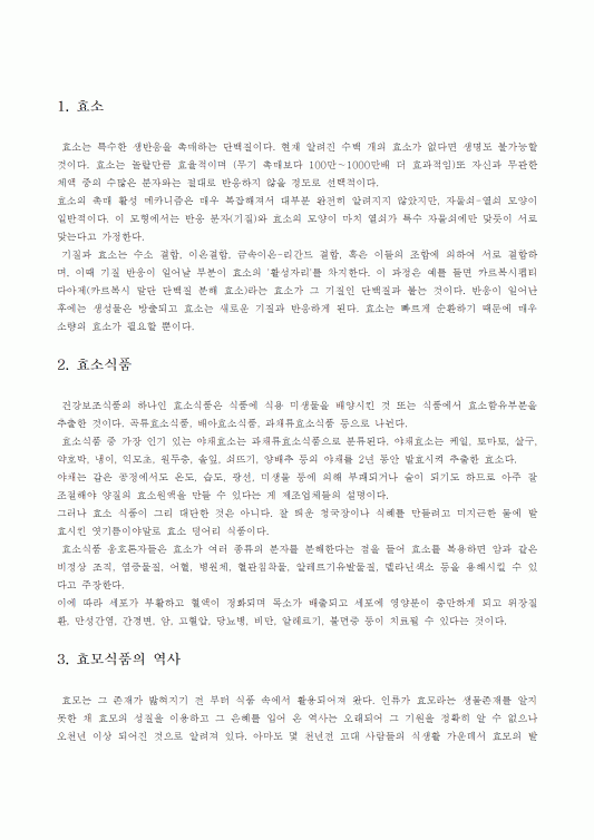 효소를 이용한 식품