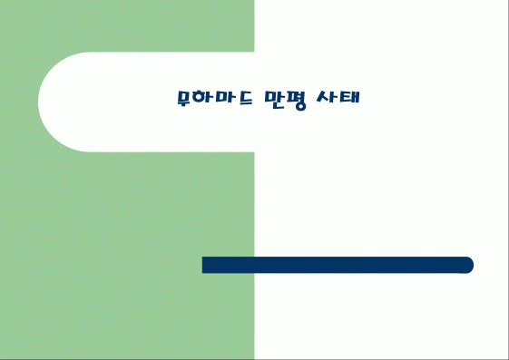 무하마드만평사태 ppt